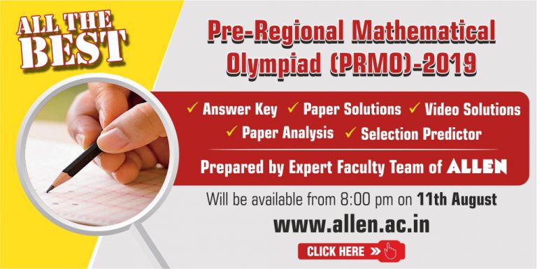 PRMO 2019-20 Answer Keys & Paper Solutions, Video Solutions & Selection Predictor by ALLEN ...