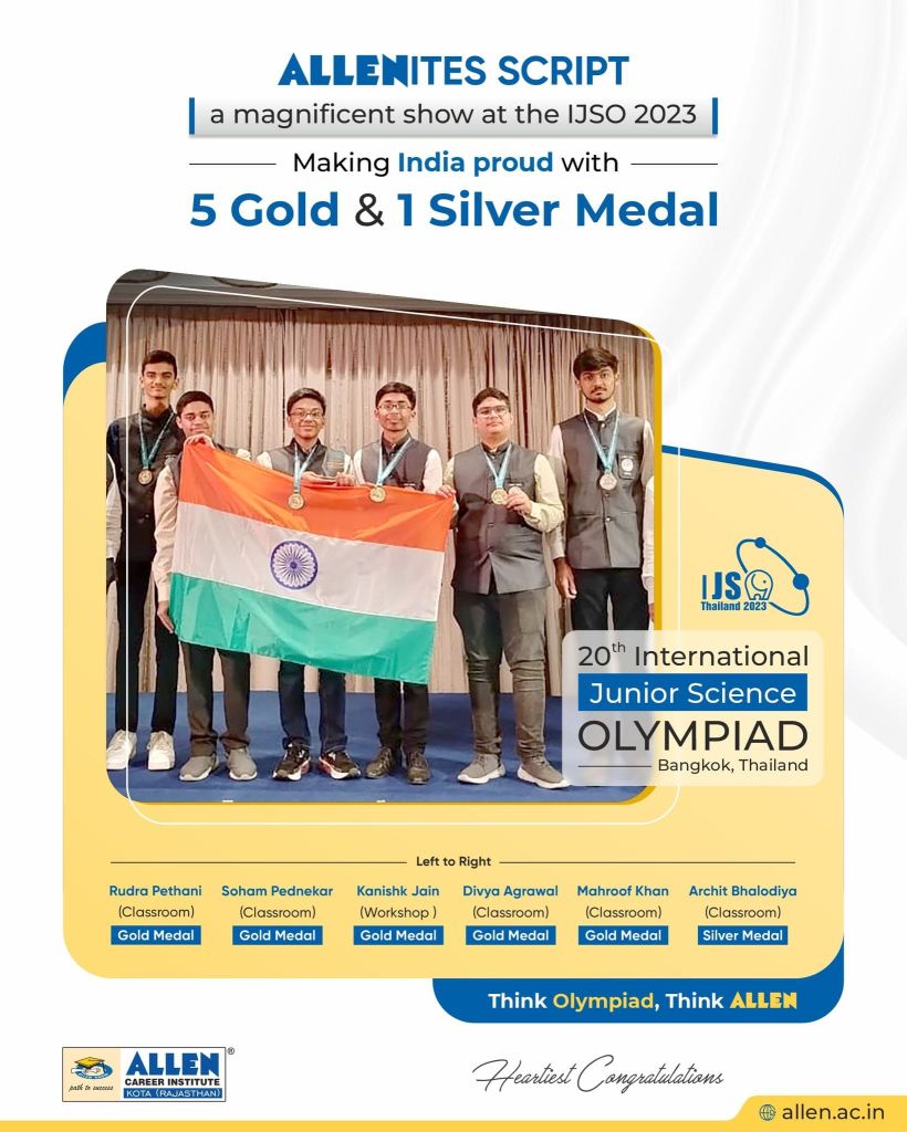 IJSO Champions Given Rousing Reception in ALLEN - My Exam : EduBlog of ...