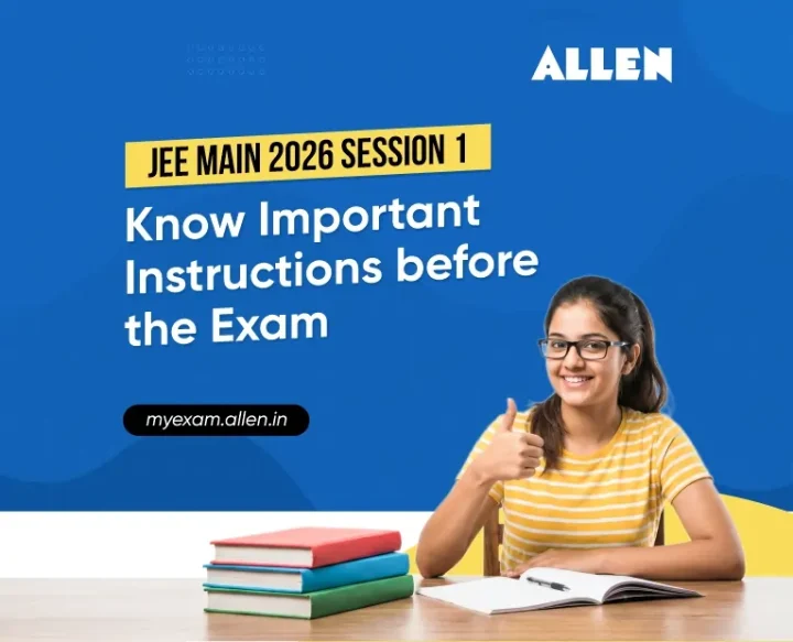 JEE Main 2026 Session 1 Exam Day Instructions