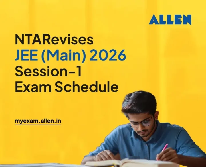 JEE Main 2026 Session 1 revised exam schedule